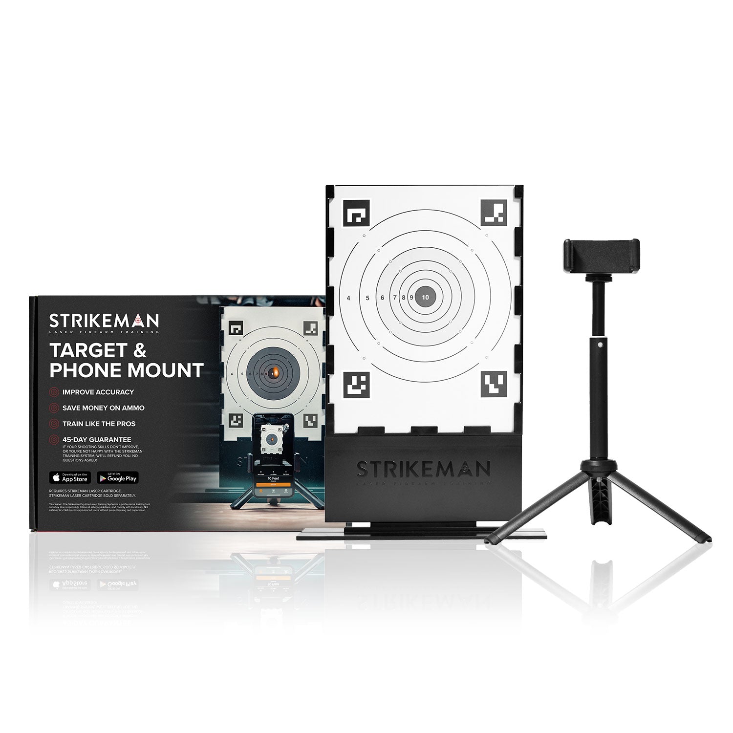 Strikeman x SIRT Dry-Fire Laser Training Pistol + Target & Phone Mount ...